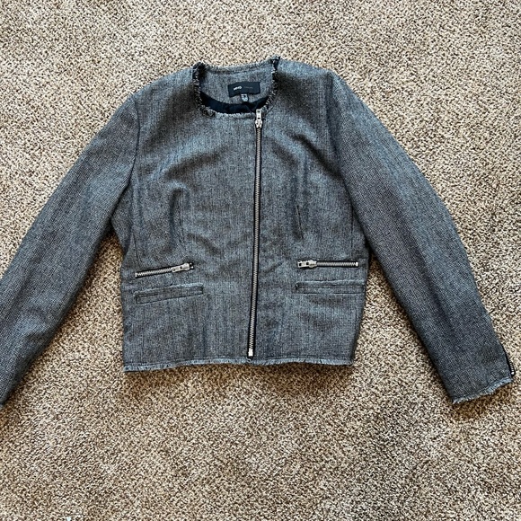 Mango | Jackets & Coats | Mango Xl Jacket Grey And Black | Poshmark